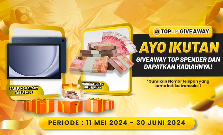 Dapatkan Hadiah Menarik dengan Menjadi Top Spender di RRQ TopUp